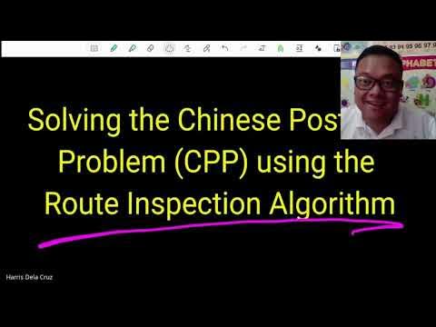 Solving the Chinese Postman Problem using Route Inspection Algorithm - YouTube