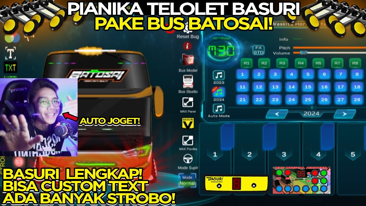 GAME PIANIKA TELOLET BASURI BUS SJM TRANS BATOSAI! TEST SEMUA MODUL ...