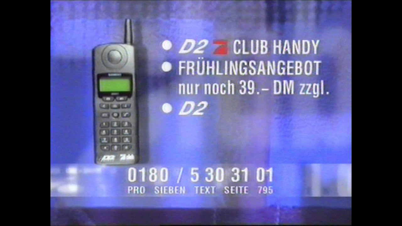 Werbung Prosieben Club Handy 2000 - YouTube