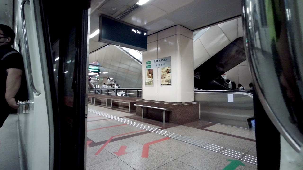 Singapore MRT ride from Outram Park to Eunos train station - YouTube