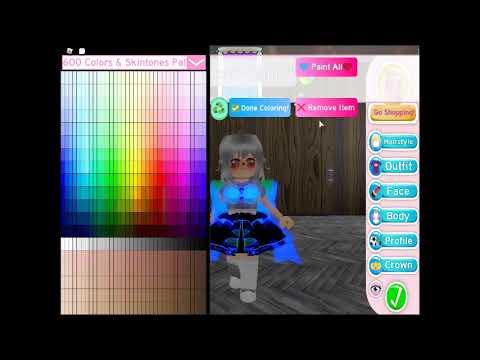 como hacer ropa neon!! - royale high - YouTube
