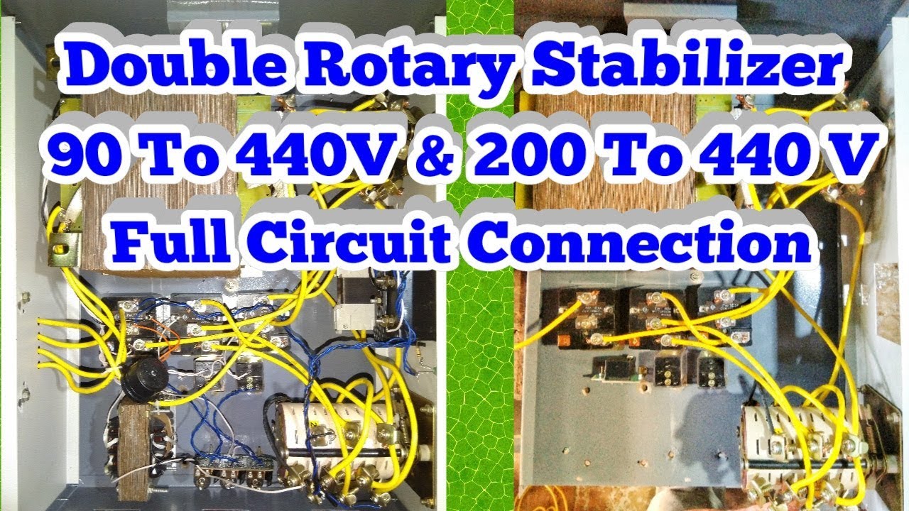 10 KVA Automatic With Manual Stabilizer | Double Rotary Full Circuit ...