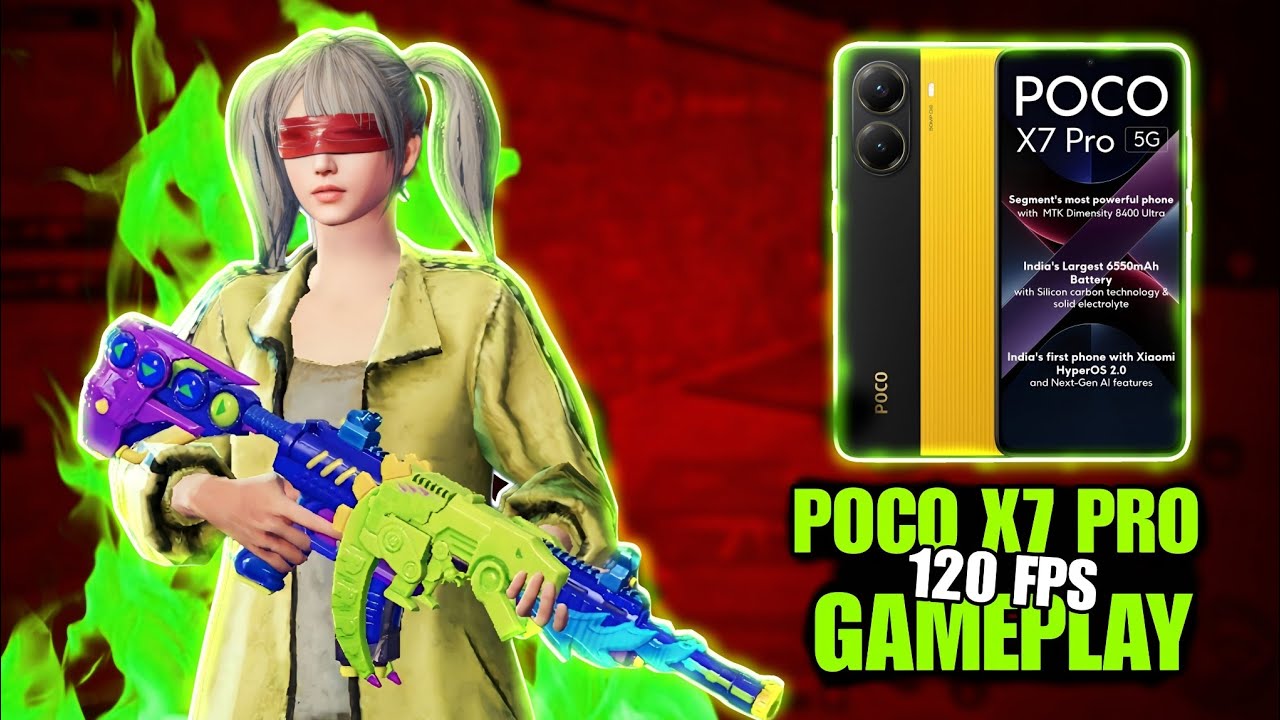 POCO X7 PRO 120FPS GAMEPLAY 🔱 POCO X7 PRO GAMING TEST | POCO X7 PRO ...
