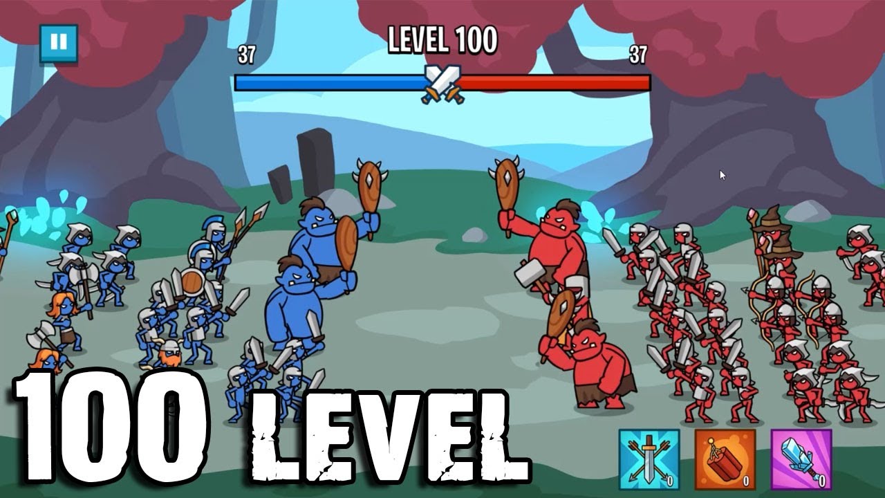 Stick Wars 2 Battle of Legions 60-100 лвл - YouTube