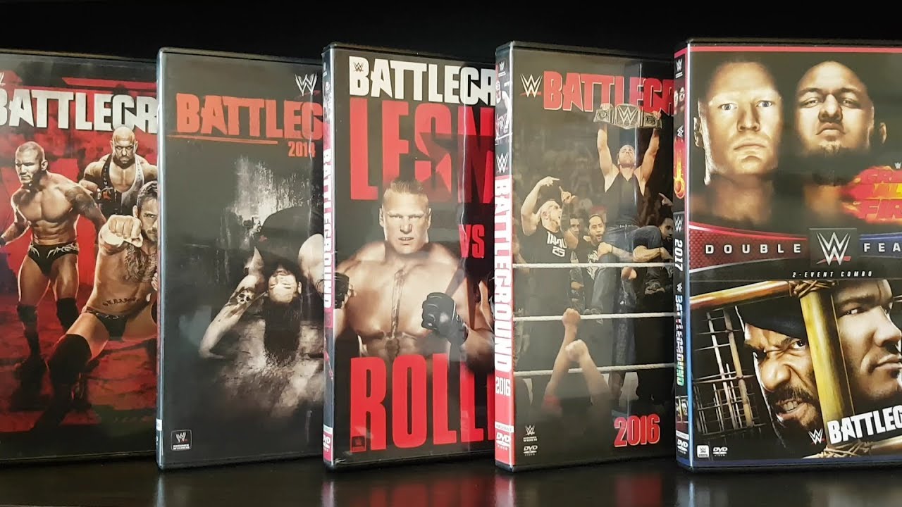 WWE BattleGround PPV DVD Collection 2013-2017 - YouTube