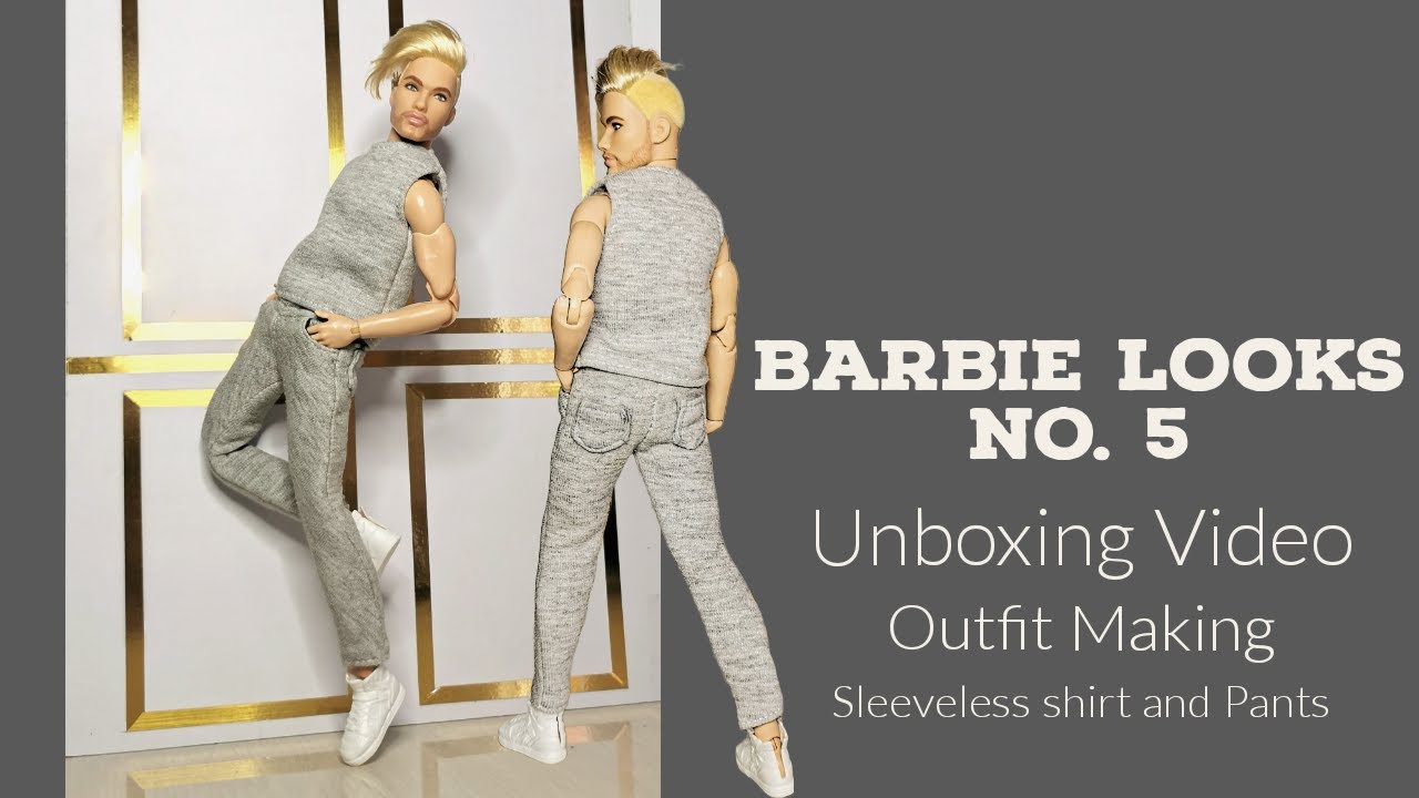 UNBOXING BARBIE LOOKS NO. 5 AND MAKING AN OUTFIT FOR THE DOLL #barbie # ...