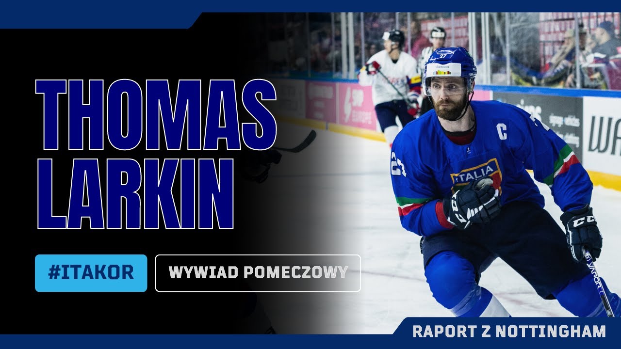 Thomas Larkin po meczu Korea - Włochy (Mistrzostwa Świata dywizji IA ...