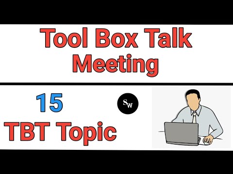 Most Imp TBT Topic || 15 Imp TBT Topics || Tool Box Meeting || What is ...