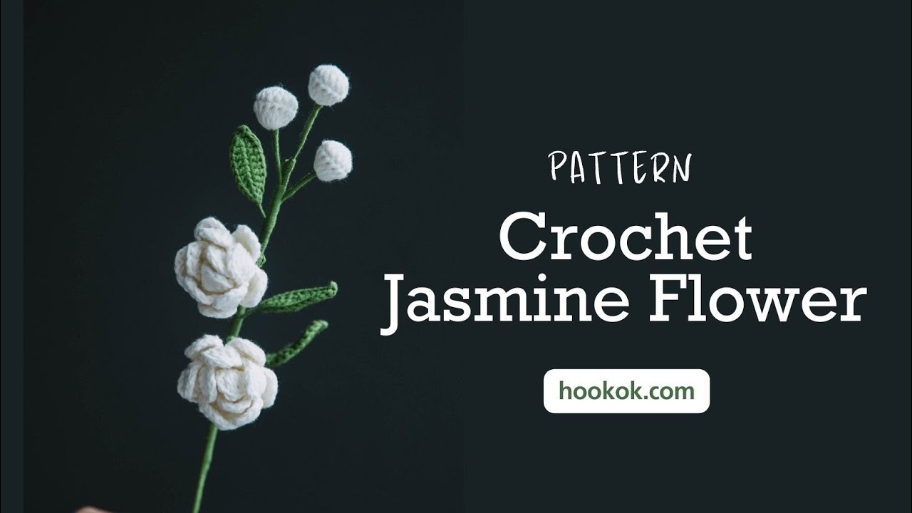 Crochet Jasmine Flower - YouTube