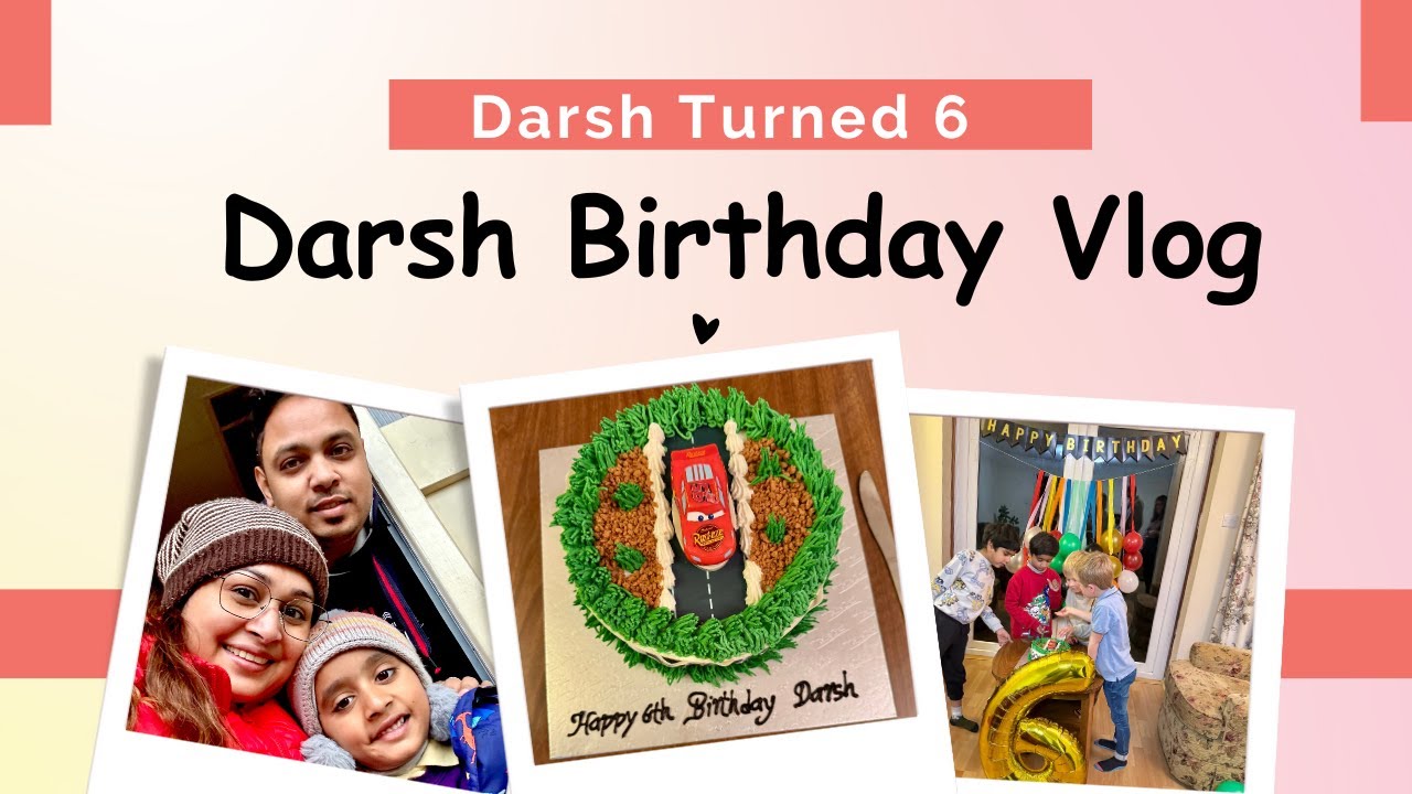 Darsh birthday vlog | Kids party and celebration at home | Me and Mommy vlog - YouTube
