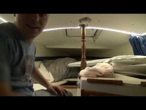 the ceiling material inside your boat - YouTube