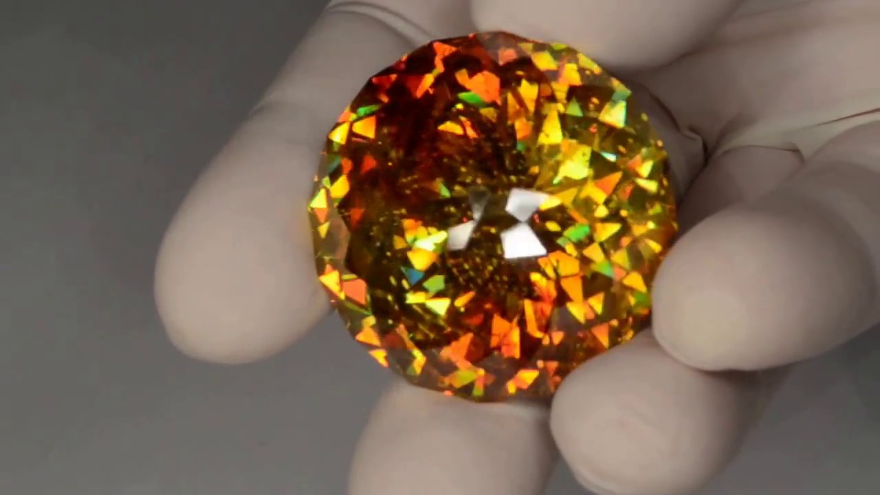 faceted gem sphalerite - 247.63 ct - YouTube