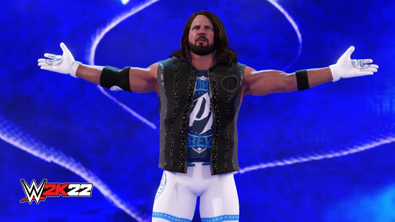 AJ Styles Wrestlemania 38 Attire - WWE 2K22 - YouTube