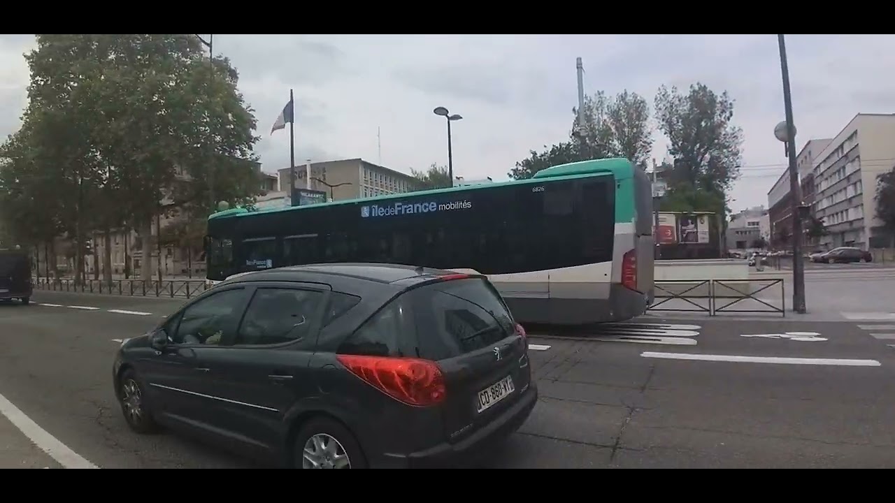 Bus 351 RATP - Départ d'un Mercedes-Benz Citaro C2 €6 N°6826 en ...