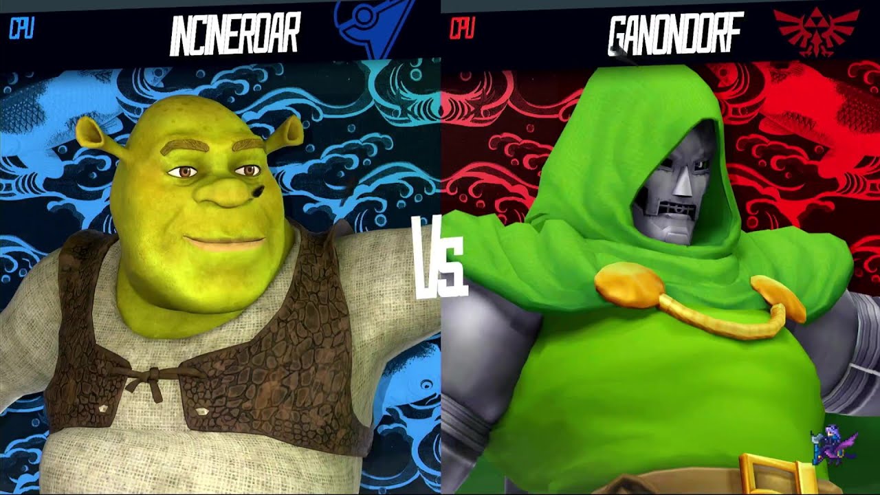 Dr.Doom Vs Shrek - Super Smash Bros Mods - YouTube