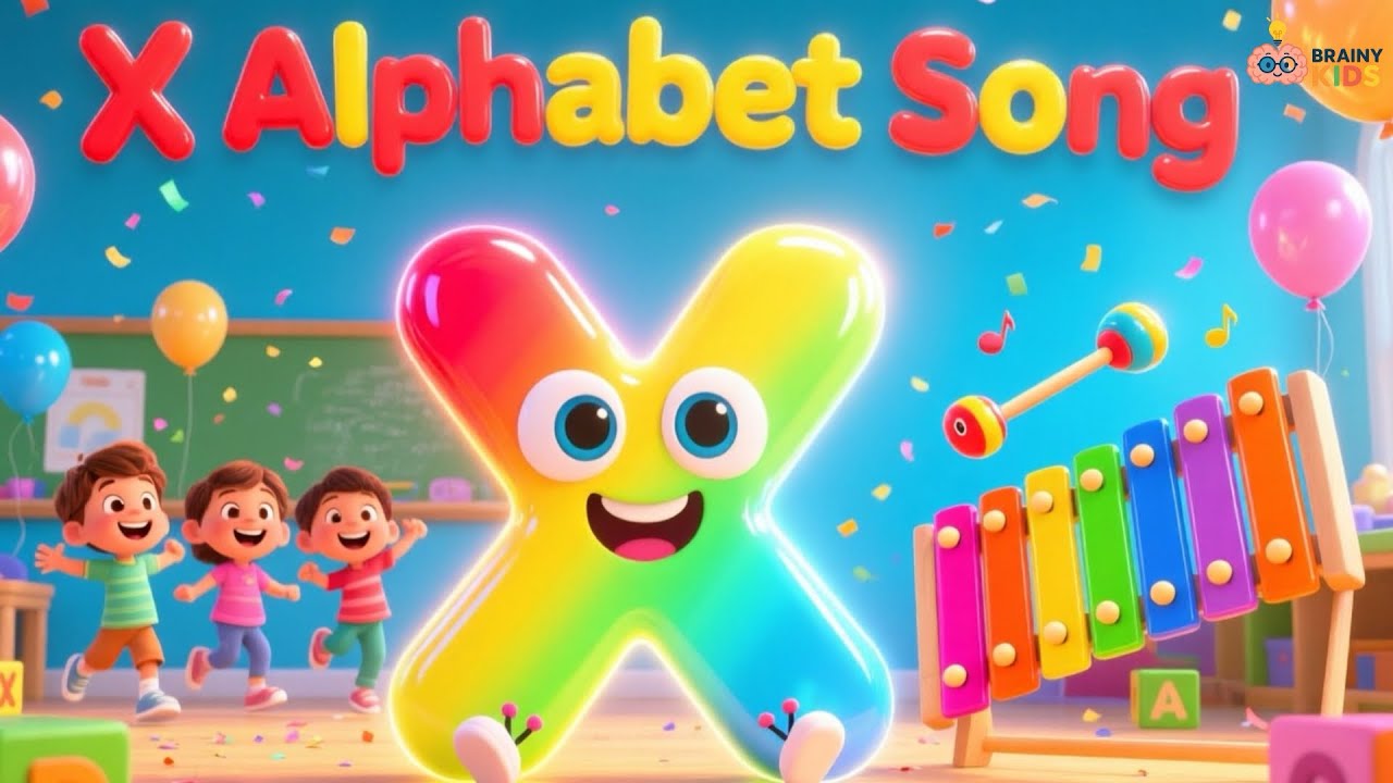X Alphabet Song | X for Xylophone | ABC Song for Kids | English Rhymes ...