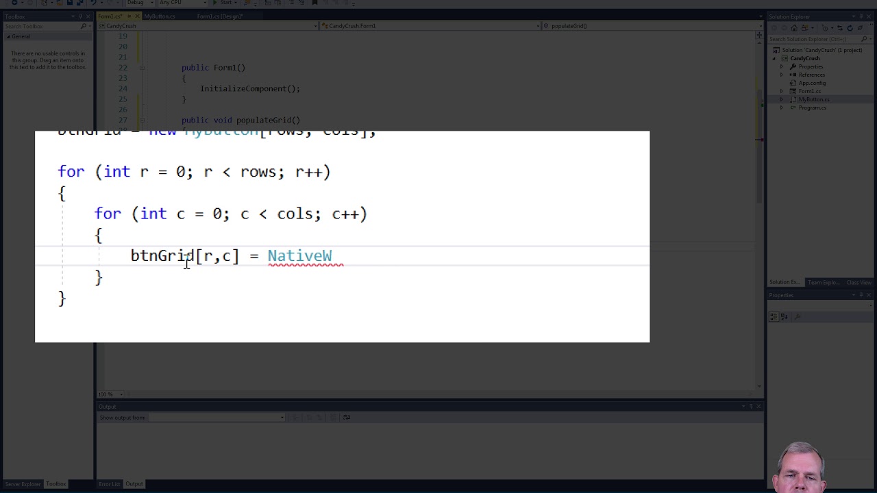 C Programming Recursion In Candy Crush Tutorial Part 4 Populate Grid 1735