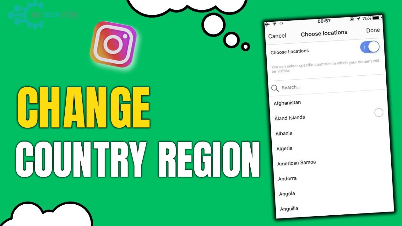 How to change instagram country region 2023 - YouTube