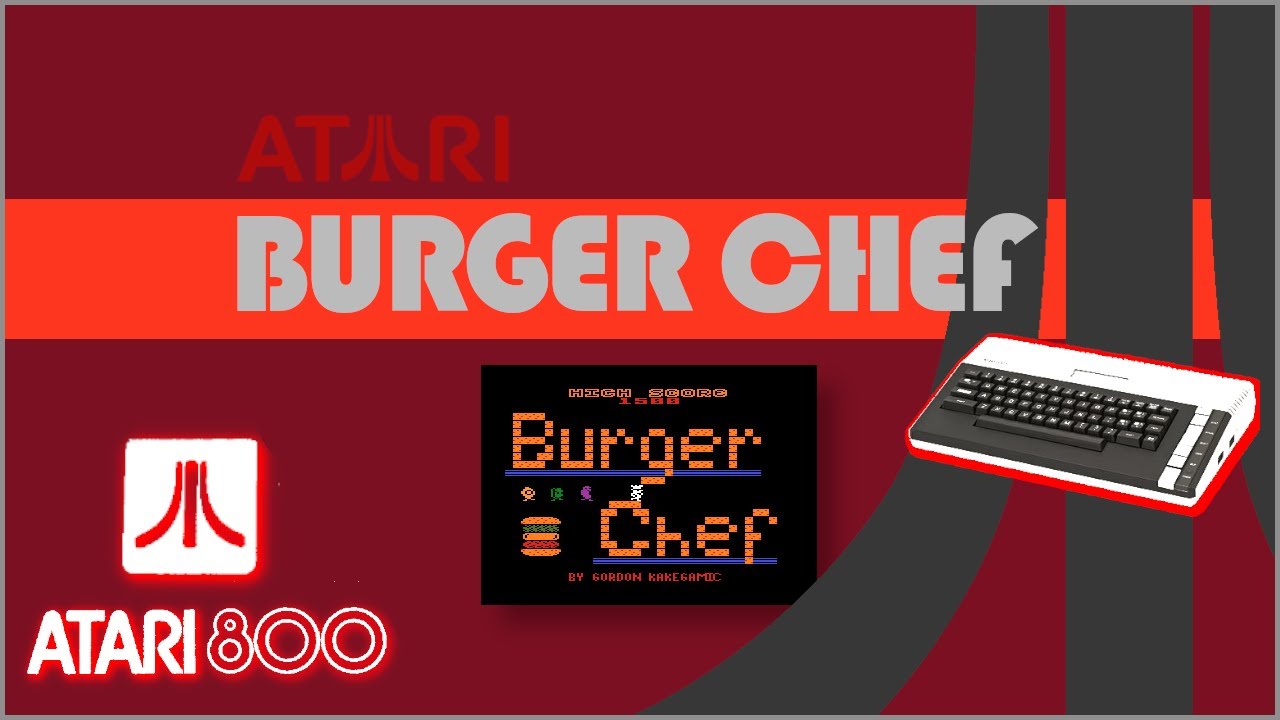 Burger Chef Burgertime Clone (Atari XL) - YouTube