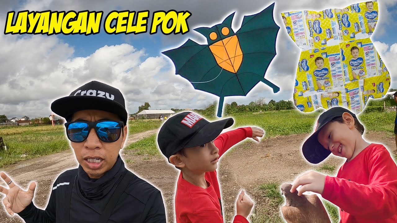 GINI JADINYA MAIN LAYANGAN CELE - POK MENDADAK KENA ANGIN BADAI!! - YouTube