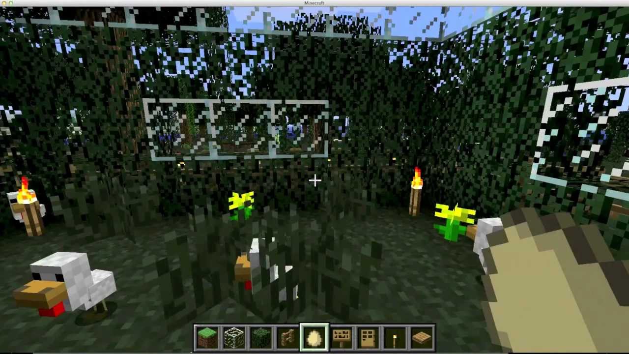 Minecraft - ASTUCES`- Elevage de poules. - YouTube
