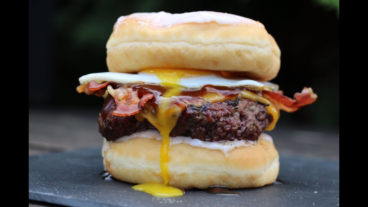LUTHER BURGER (DONUT-BURGER) - english Grill- and BBQ-Recipe - 0815BBQ ...