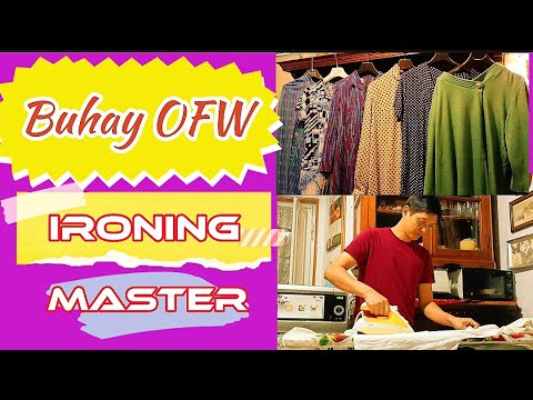 Gawaing Bahay(pamamalantsa ng damit)buhay ofw @rbvlogz74 - YouTube