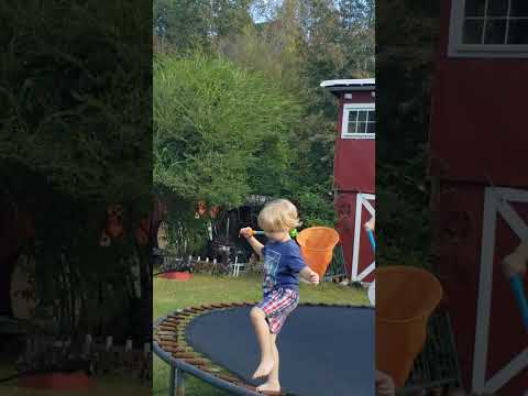 2 Little Boys with Butterfly Nets Square Off Against a Flying Drone ...