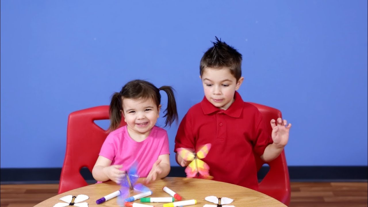 Color-Me™ Magic Butterflies - Coloring Crafts for Kids - YouTube