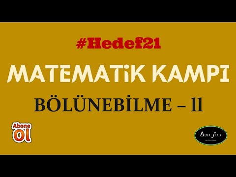 KPSS-DGS-ALES 2021 │Bölünebilme Kuralları ll│2021 Konu Anlatımları