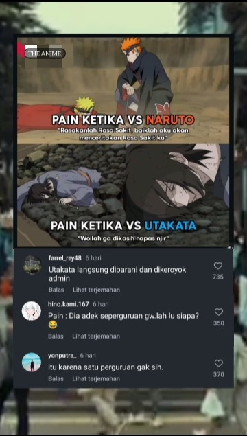 PERBEDAAN PAIN LAWAN NARUTO DAN UTAKATA #anime #pain #naruto - YouTube