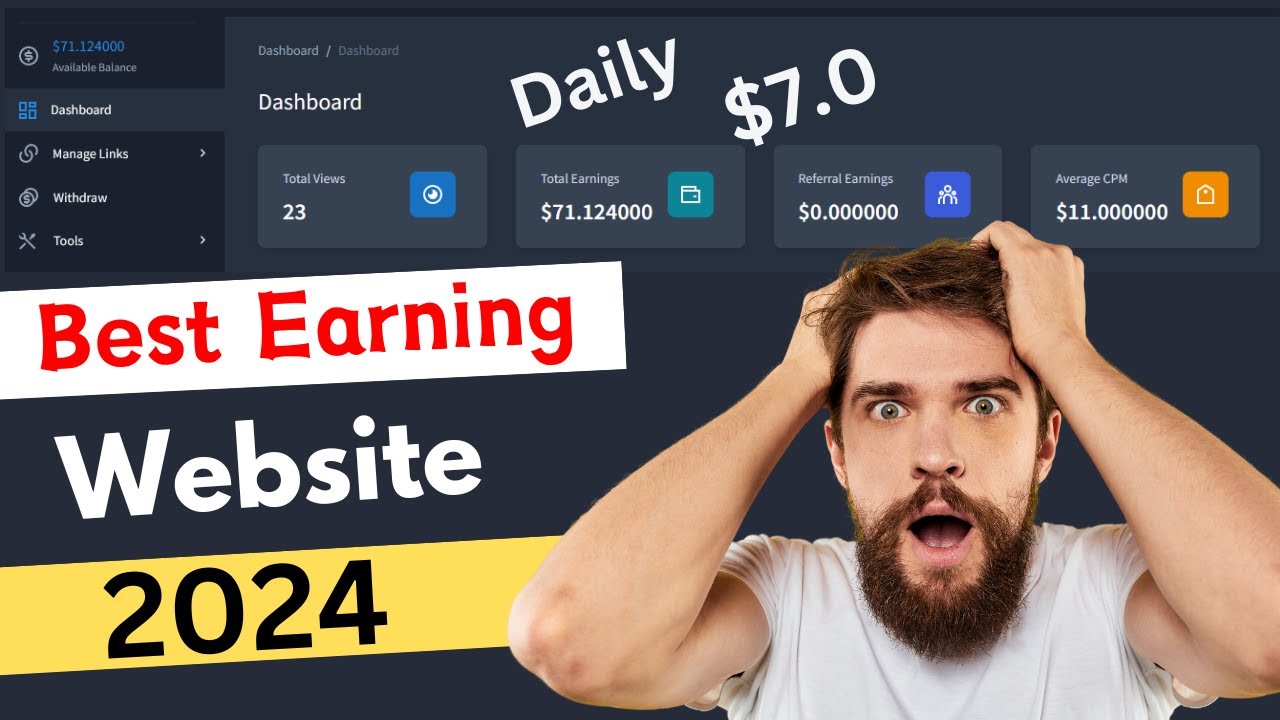 1 Click Earn ₹25 | Best Earning website 2024 | How To Earn Money Online ...