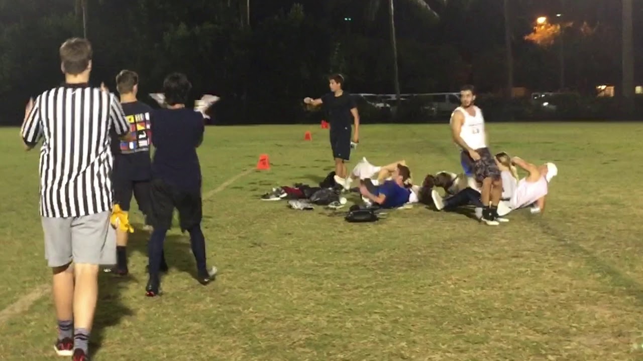 Flag Football: Diving Out of Bounds - YouTube