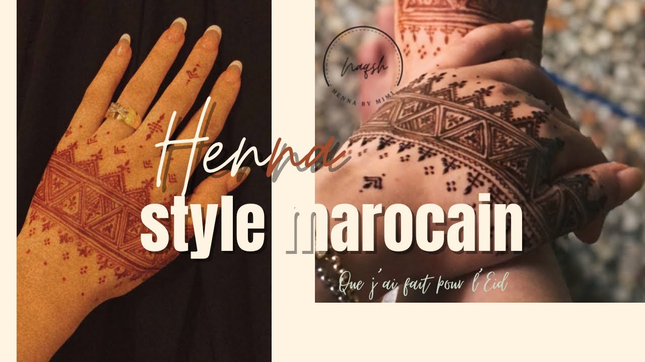 Henna style marocain que j’ai fait pour le Eid #henna - YouTube