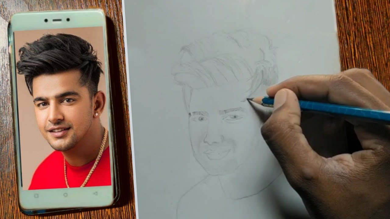 JASS🔥 MANAK💫 DRAWING STEP BY STEP EASY II BK DROWING II PANJABI SINGERS ...
