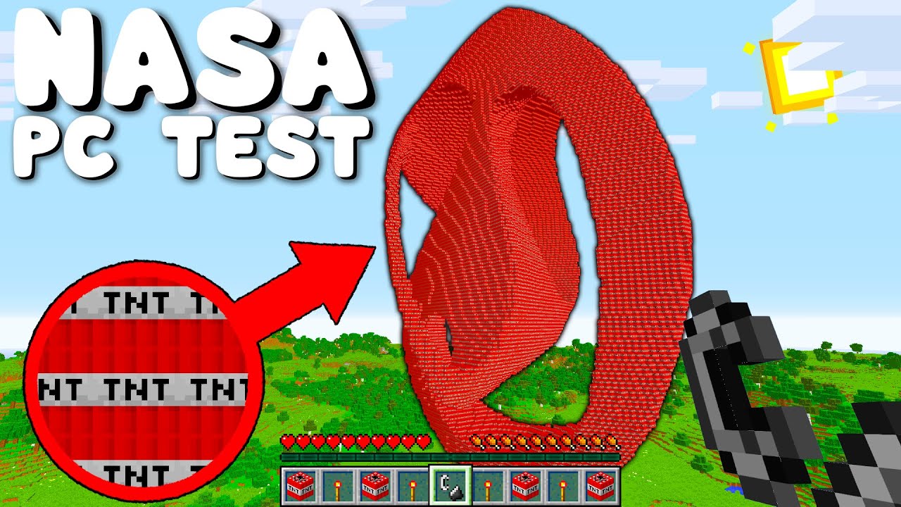 TNT TEST ! TNT EXPERIMENT IN NASA PC IN MINECRAFT ! - YouTube