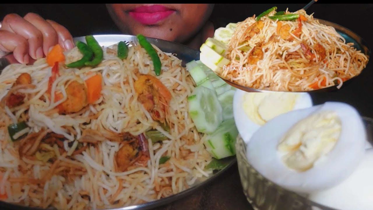 Eating asmr: prawn chowmein and eggs eating asmr #asmr #asmreating # ...