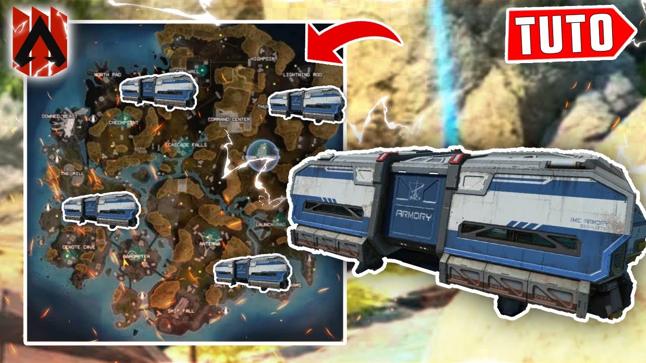Tous les EMPLACEMENTS des ARMURERIES de l'IMC sur APEX LEGENDS SAISON ...
