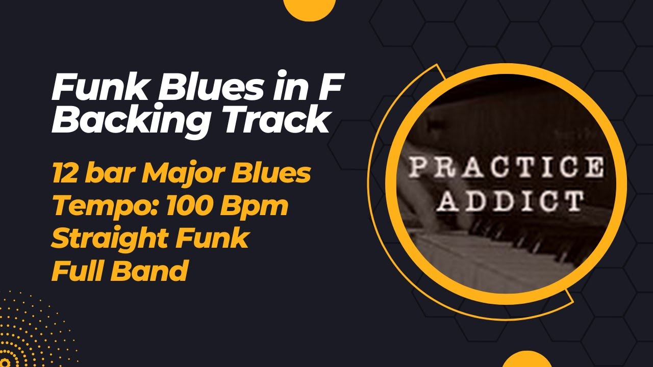 Funky Blues in F Backing Track (Full Band), Straight, 100 bpm - YouTube