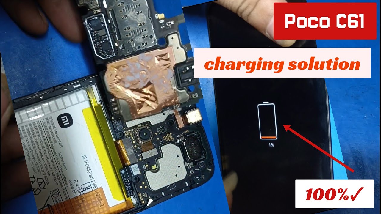 Poco C61 charging full short solution || charging solution charging IC ...