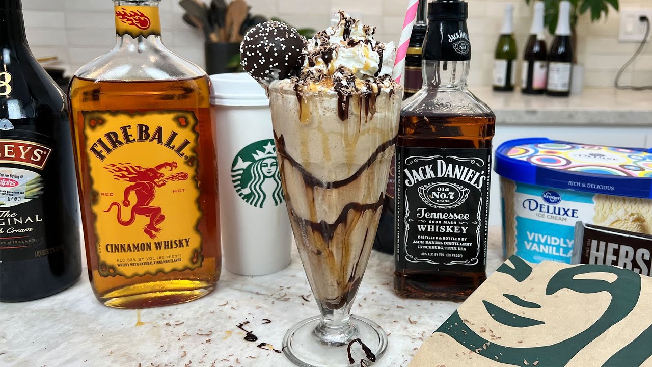 Jack Daniels Starbucks Cake Pop Milkshake - YouTube