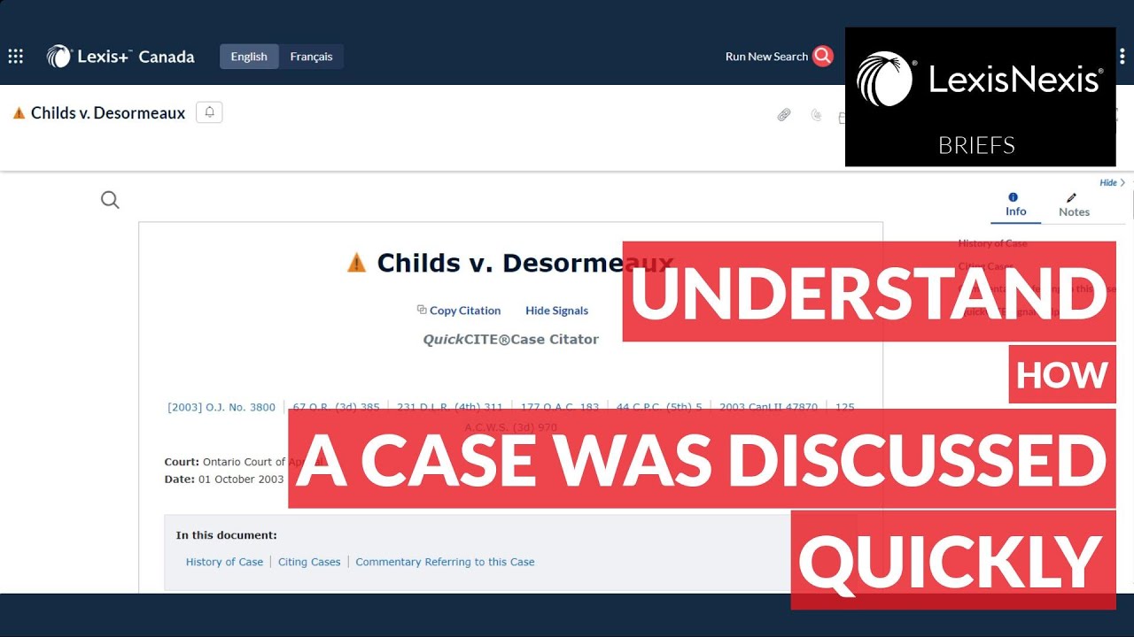 How do I open the most relevant paragraph where a case was cited on ...