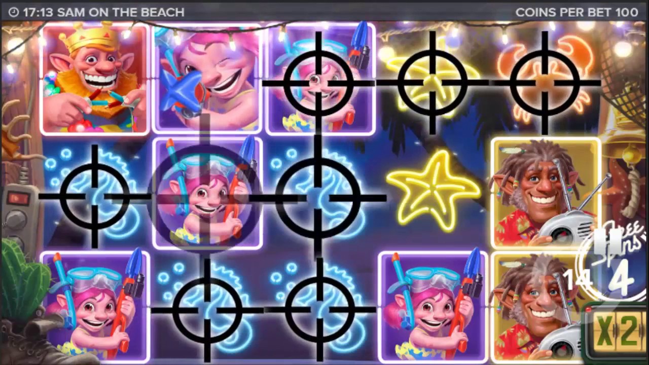 BIG WIN On Sam on the Beach Slot Machine - YouTube
