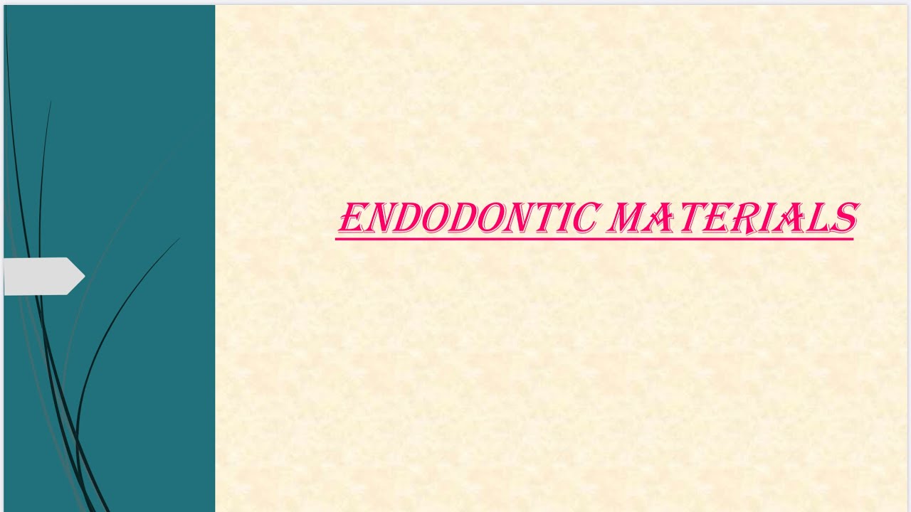 Endodontic Materials - YouTube
