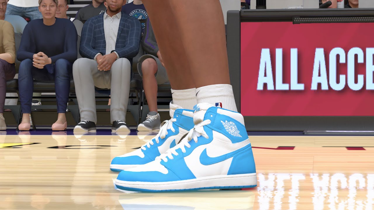 NBA 2K25 Next Gen Shoe Creator - Air Jordan 1 "UNC" - YouTube