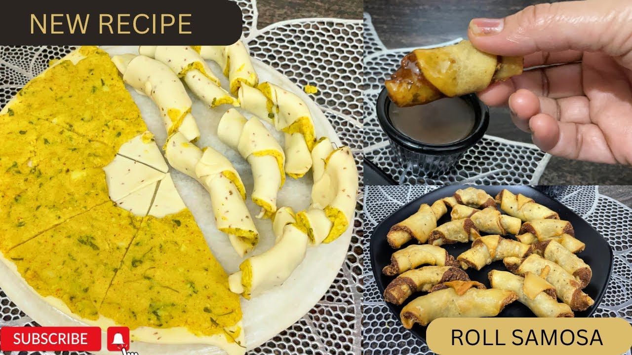 Roll Samosa|Aloo Samosa|Easy Snack Recipe 😋 - YouTube