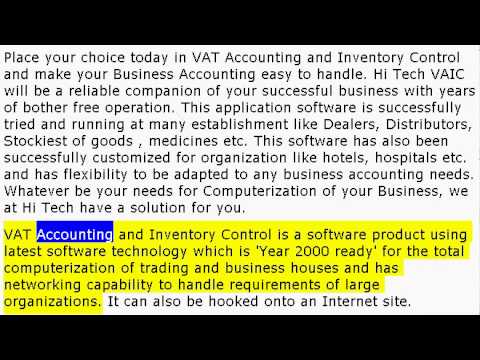 VAT Accounting and Inventory Control, Billing with Bar Code, CRM ...