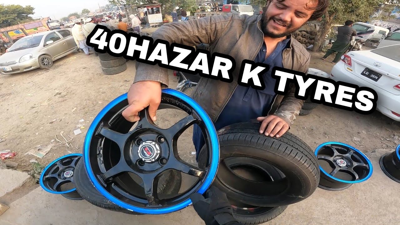 95000 Walay Tyres 40000 Main 🤯🤯🤯 Rawalpindi Scrap Market 2023 Stock ...