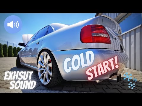 Audi A4 B5 2.8 V6 Cold Start - Exhaust Sound