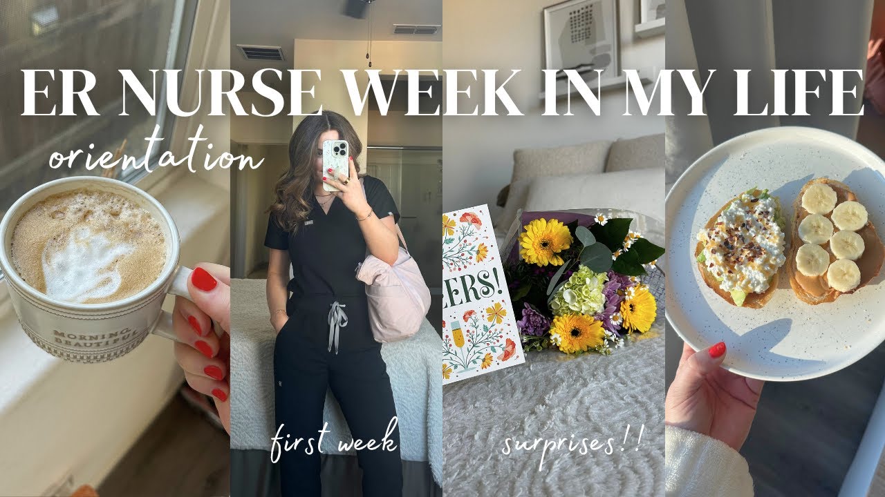 WEEK IN MY LIFE AS AN ER NURSE: orientation week, new hospital, level 1 ...
